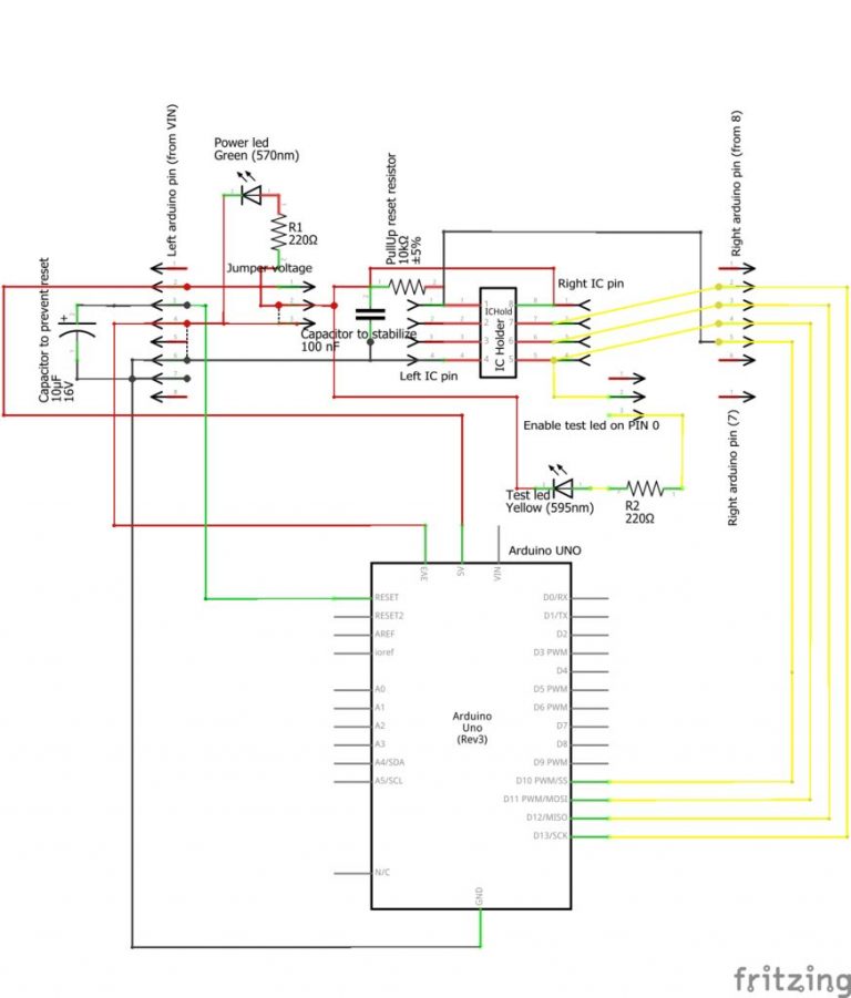Scheda di programmazione ATtiny (ArduinoUNO come ISP) – Renzo Mischianti