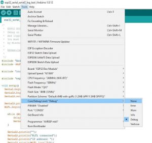ESP32: manage multiple Serial and logging for debugging – 3 – Renzo ...
