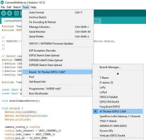 ESP32-CAM: pinout, specs and Arduino IDE configuration – 1 – Renzo ...