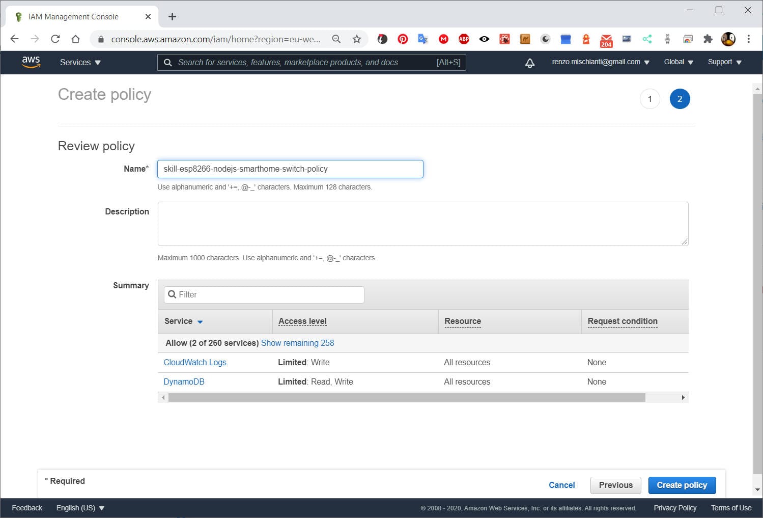 AWS Alexa Smart Home Skill: create lambda and manage security – 3 ...