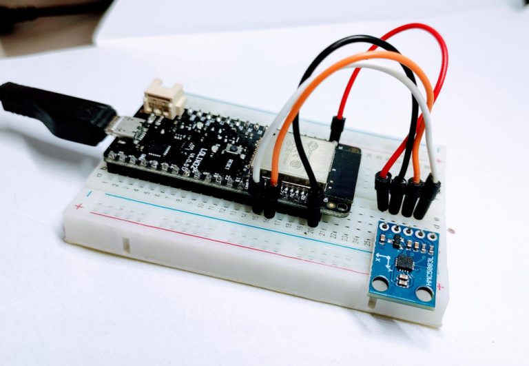 Gy 273 Qmc5883l Clone Hmc5883l Magnetometer For Arduino Esp8266 And Esp32 Renzo Mischianti