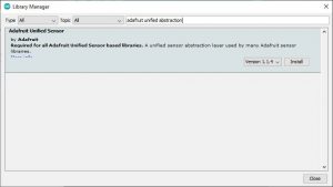 BNO055 accelerometer, gyroscope, magnetometer with basic Adafruit ...