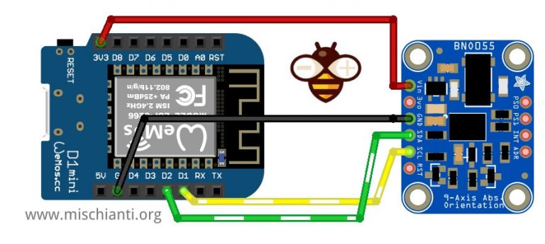 Bno055 For Esp32 Esp8266 And Arduino Wiring And Advanced Bosch Library 2 Renzo Mischianti