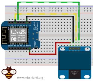 SDD1306 OLED display: cablaggio nozioni di base con l’esp8266, esp32 e Arduino – 1 – Renzo ...