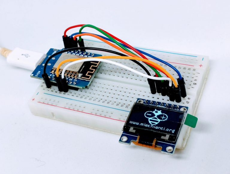 SDD1306 OLED display: cablaggio nozioni di base con l’esp8266, esp32 e Arduino – 1 – Renzo ...