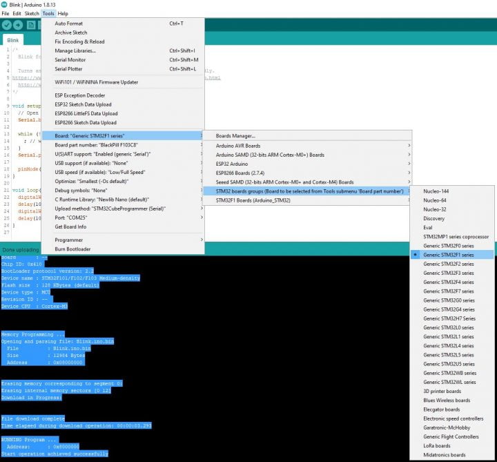 Stm32f1 Pinout Specs And Arduino Ide Configuration Stm32duino And Stmicroelectronics 1