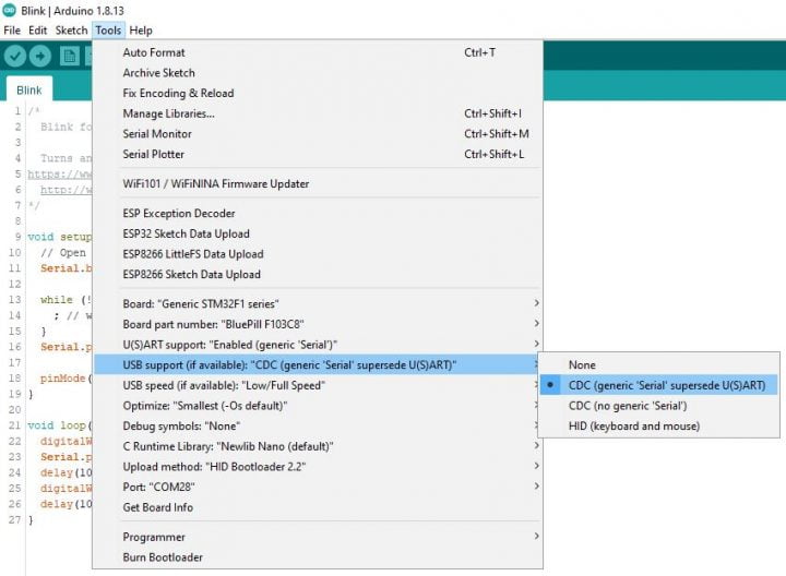 Stm32f1 Pinout Specs And Arduino Ide Configuration Stm32duino And Stmicroelectronics 1