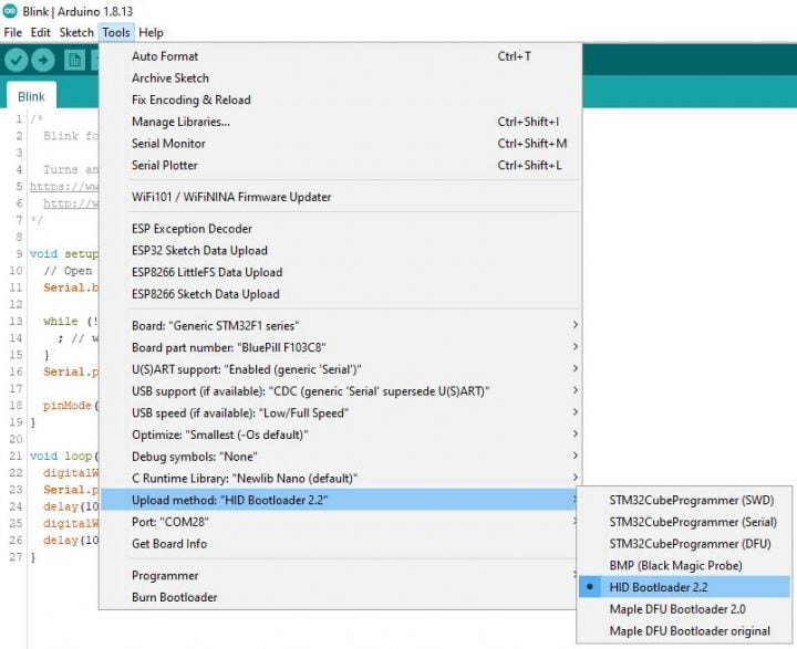 Stm32 Programming Stm32f1 Stm32f4 Via Usb With Hid Boot Loader 3 Renzo Mischianti