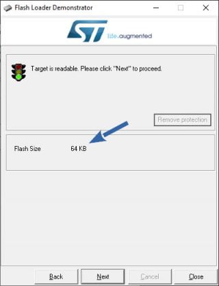 STM32 Flash loader demonstrator: check the flash size – Renzo Mischianti