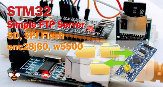 FTP server on STM32 with w5500, enc28j60, SD Card, and SPI Flash – Renzo Mischianti