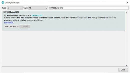 STM32: internal RTC, clock and battery backup (VBAT) – Renzo Mischianti