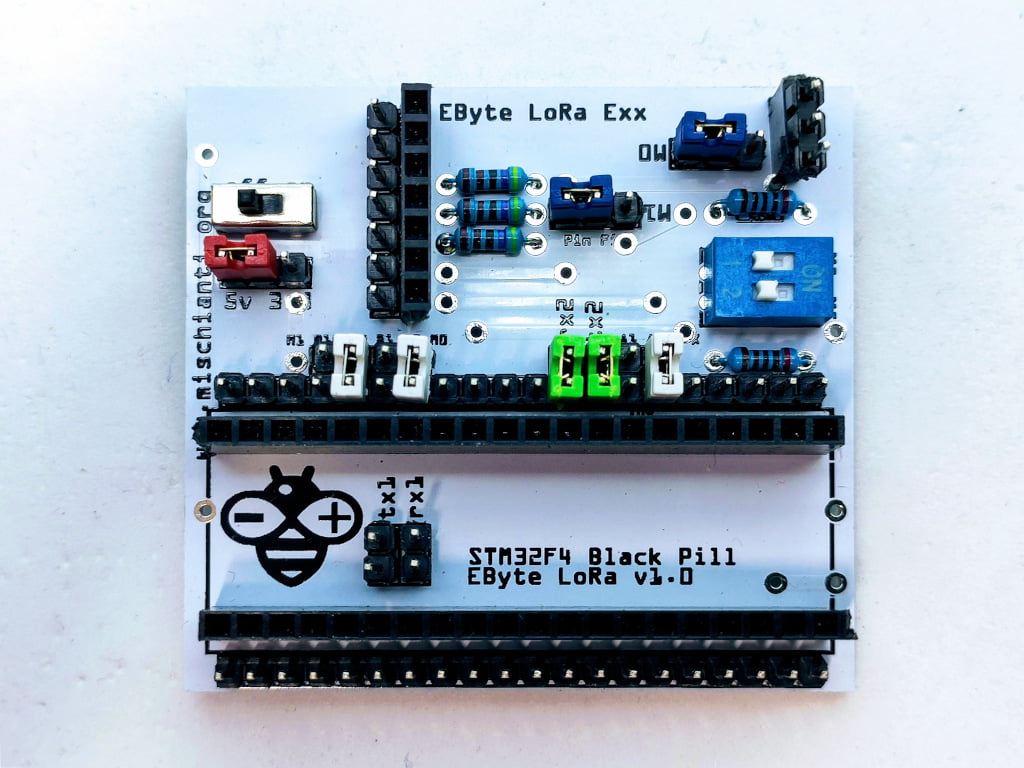 Stm32f4 Black Pill Ebyte Lora Exx Shield Renzo Mischianti 
