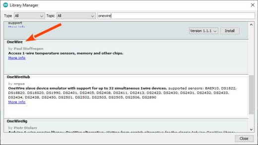 Dallas ds18b20 with esp32 and esp8266: pull-up P-MOSFET gate and alarms ...
