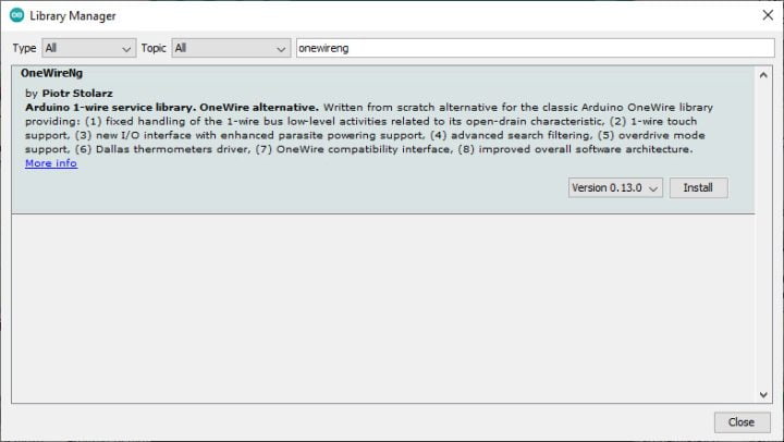 Dallas ds18b20 with Raspberry Pi Pico (rp2040): introduction and parasite mode – Renzo Mischianti