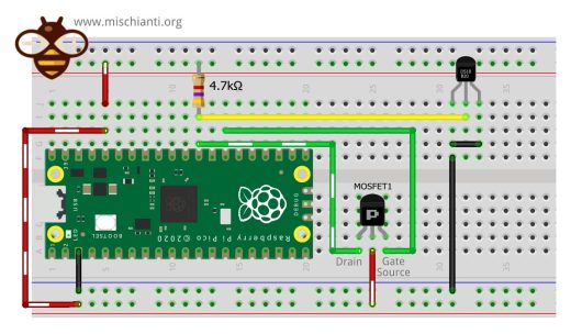 Dallas ds18b20 with Raspberry Pi Pico (rp2040): introduction and parasite mode – Renzo Mischianti