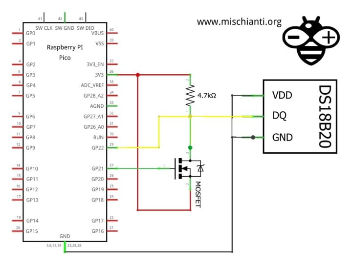 Dallas ds18b20 with Raspberry Pi Pico (rp2040): introduction and ...