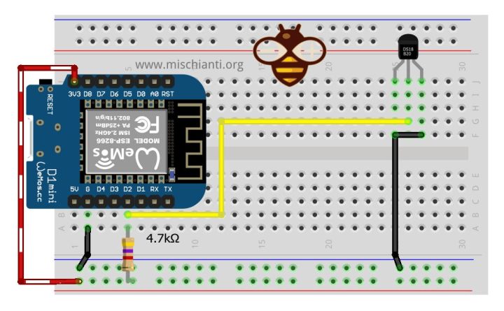 Dallas ds18b20 with esp32 and esp8266: all OneWire topologies, long ...