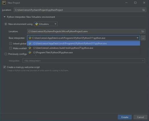 MicroPython with esp8266 and esp32: flashing firmware and using PyCharm IDE – 3 – Renzo Mischianti