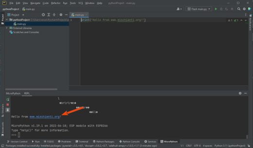 MicroPython con esp8266 ed esp32: installazione del firmware e utilizzo dell’IDE PyCharm – 3 ...