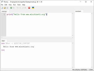 MicroPython with esp8266 and esp32: flashing firmware and using Thonny ...