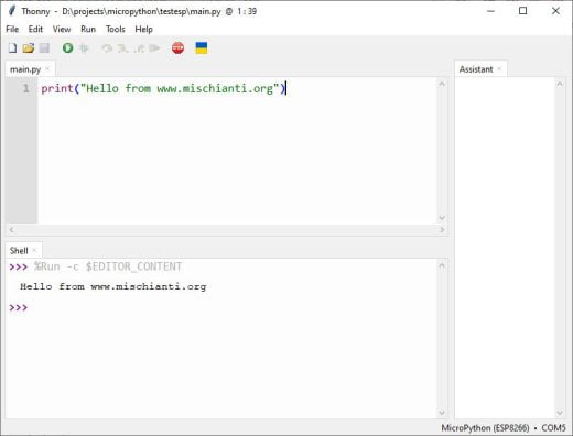 Micropython With Esp8266 And Esp32 Flashing Firmware And Using Thonny Ide 2 Renzo Mischianti