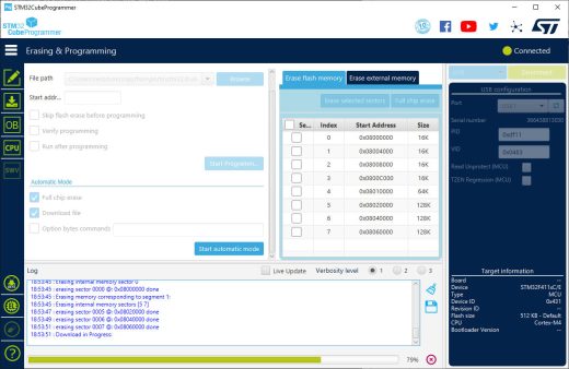 MicroPython on Nucleo STM32, STM32F411CE, and STM32F401CC: flashing ...