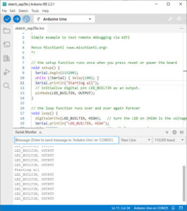 WiFi remote debugging of an Arduino with DT-06 – Renzo Mischianti