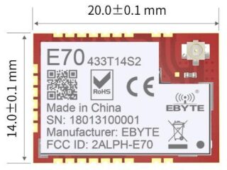 EByte RF E70 CC1310: exploring library (esp32, esp8266, STM32, Arduino, Raspberry Pi Pico ...
