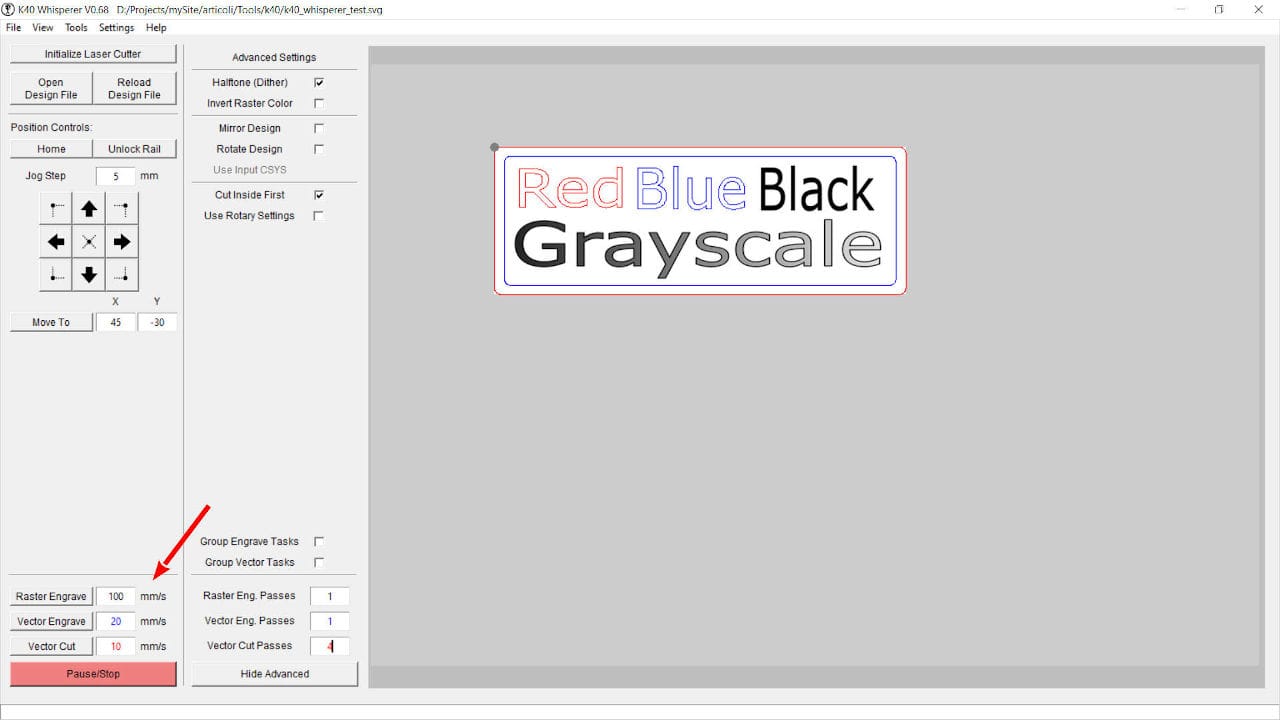 Using Inkscape and K40 Whisperer for Cutting and Engraving with a K40 ...